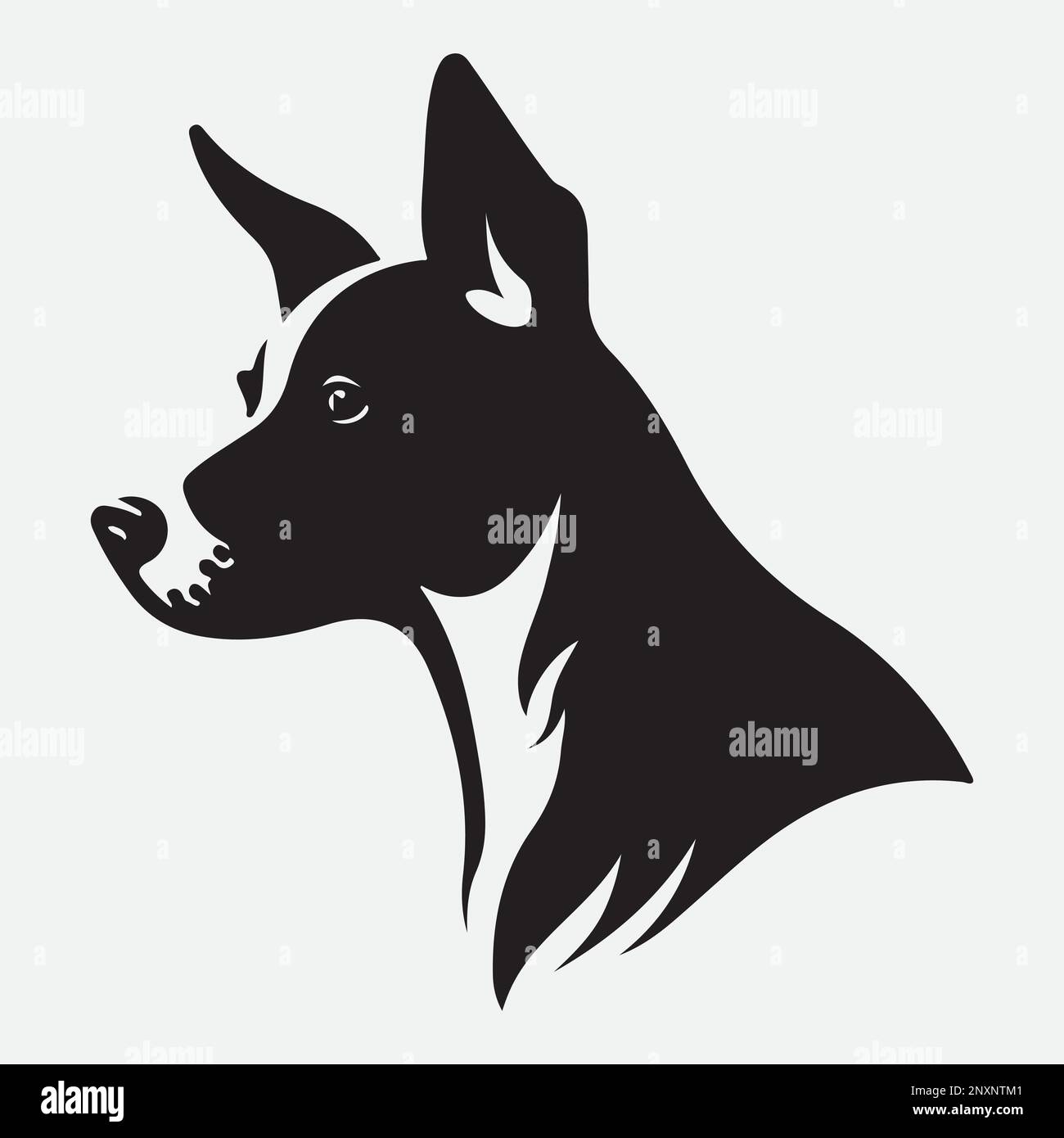 Dog head icon vector illustration. Vector illustration Stock Vector ...