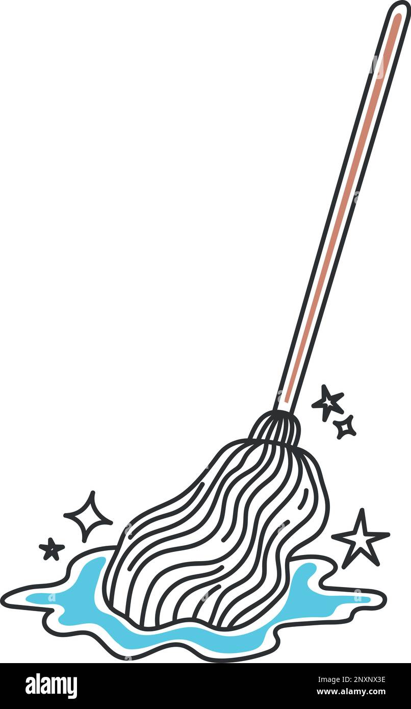 colored mop design Stock Vector Image & Art - Alamy