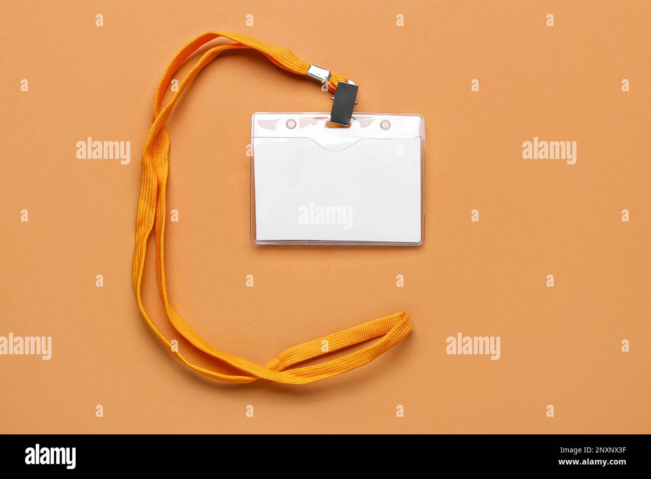 Orange id badge hi-res stock photography and images - Alamy