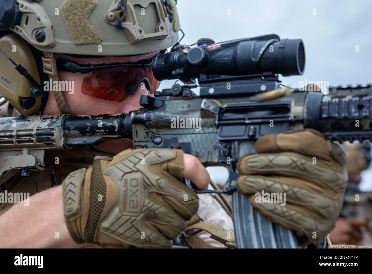 SOUTH CHINA SEA (Jan. 5, 2023) – A U.S. Marine with Maritime Raid Force, 13th Marine ...