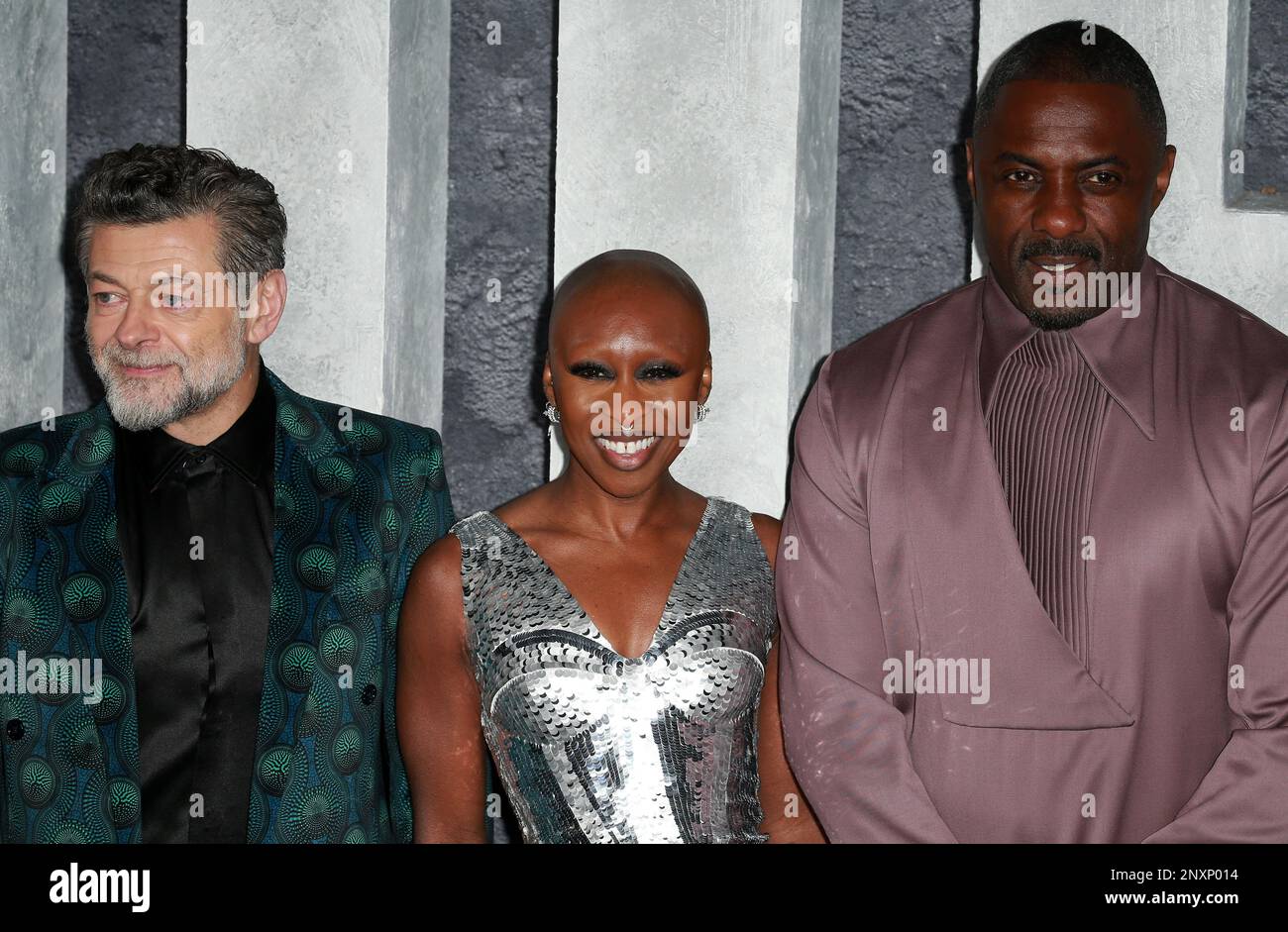 Andy Serkis, Idris Elba and Cynthia Erivo arrive at the global premiere ...
