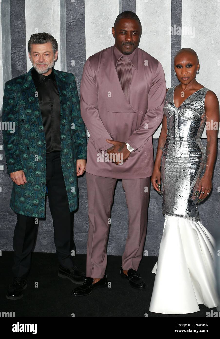 Andy Serkis, Idris Elba and Cynthia Erivo arrive at the global premiere ...