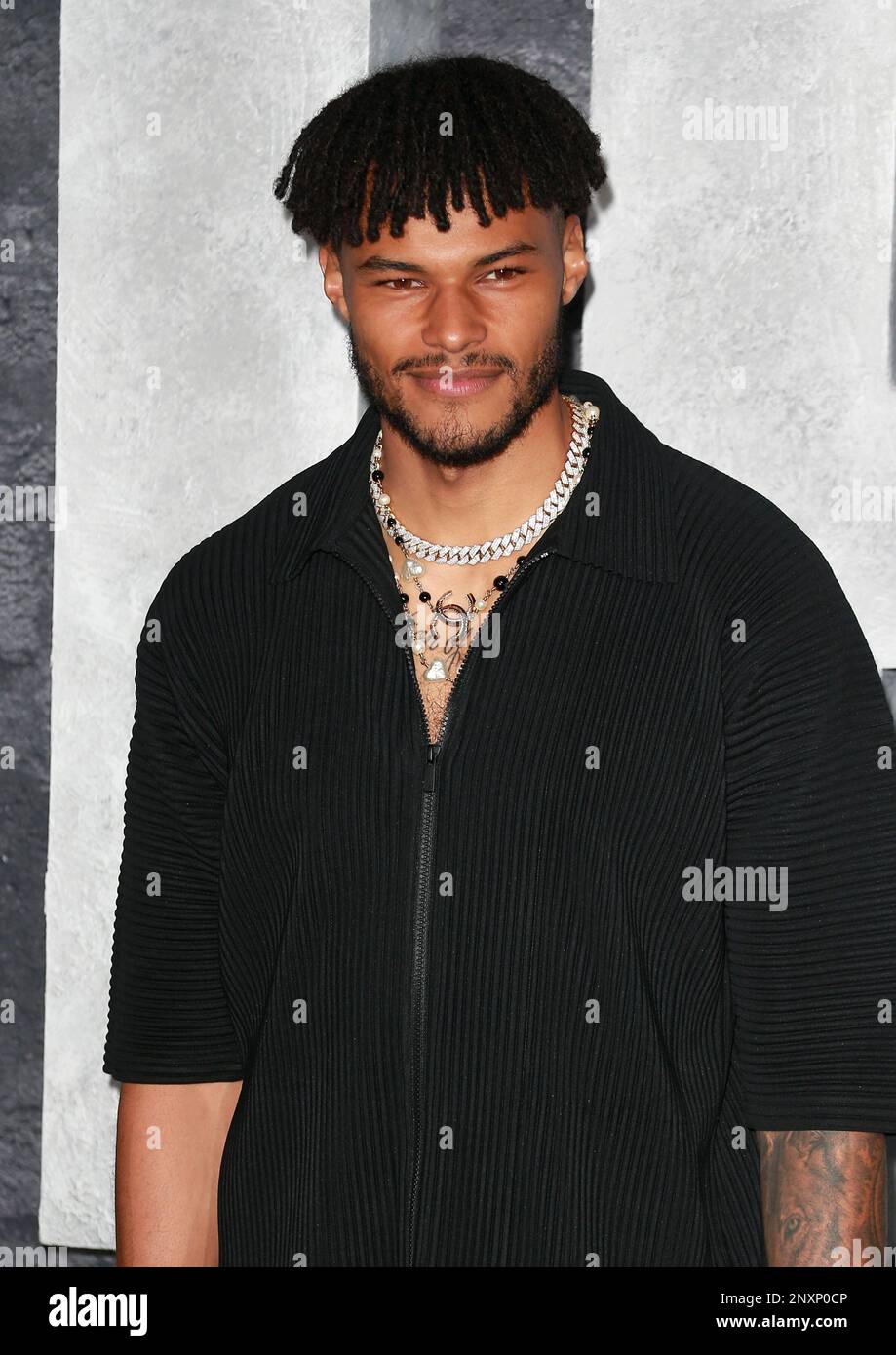 Tyrone Mings arrives at the global premiere of "Luther: The Fallen Sun ...
