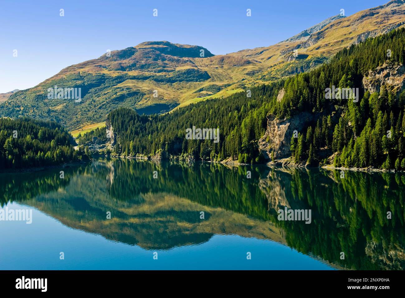 Marmorera lake, Julier pass, Switzerland Stock Photo - Alamy