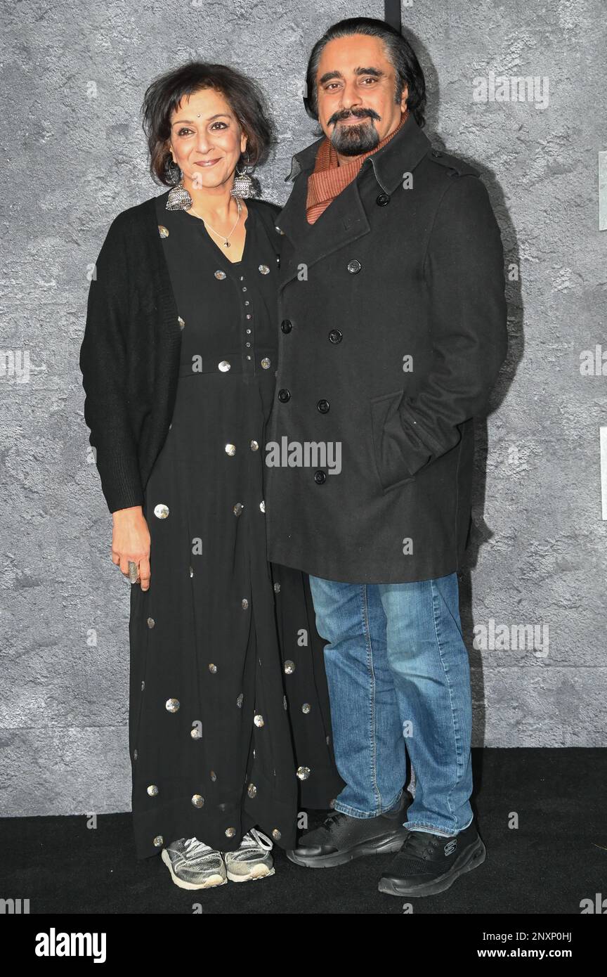 London, UK. 01st Mar, 2023. Meera Syal and Sanjeev Bhaskar Arrives at ...