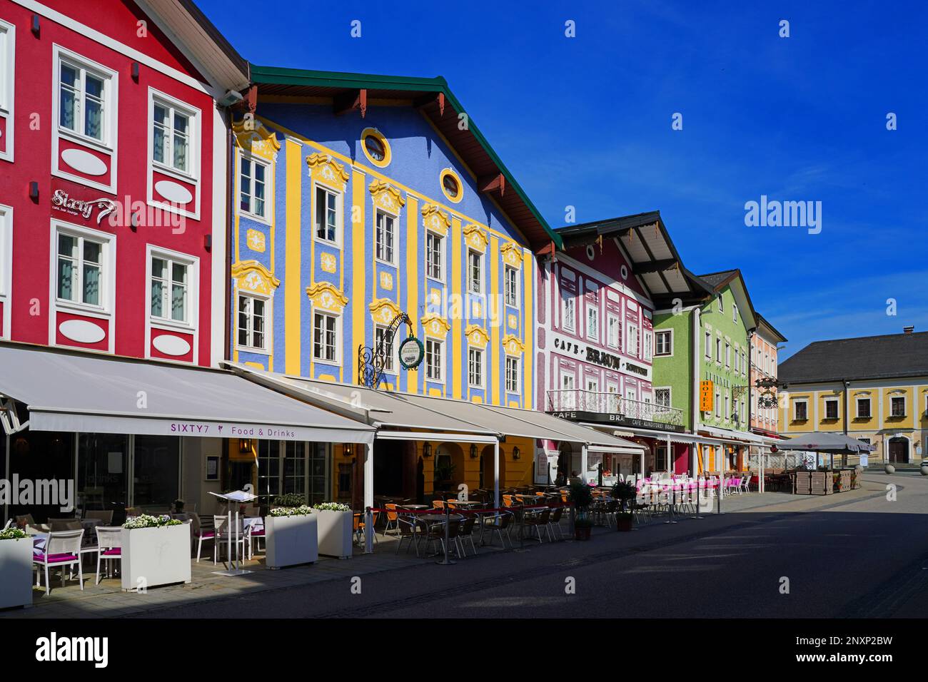 MONDSEE, AUSTRIA – 11 MAY 2022- View of Mondsee, a town the ...