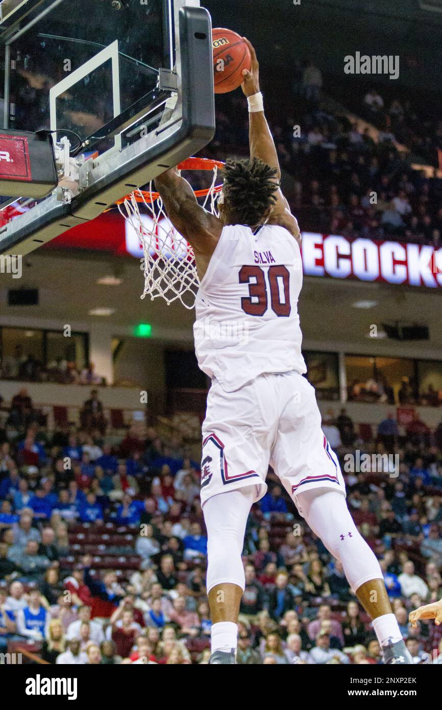 January 16, 2018: South Carolina Gamecocks forward Chris Silva (30 ...