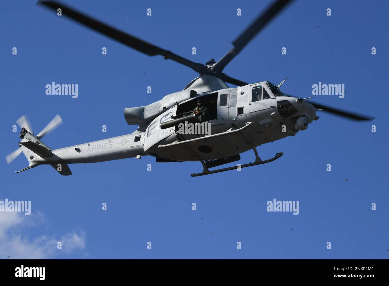 A U.S. Marine Corps UH-1Y Venom assigned to Marine Light Attack ...