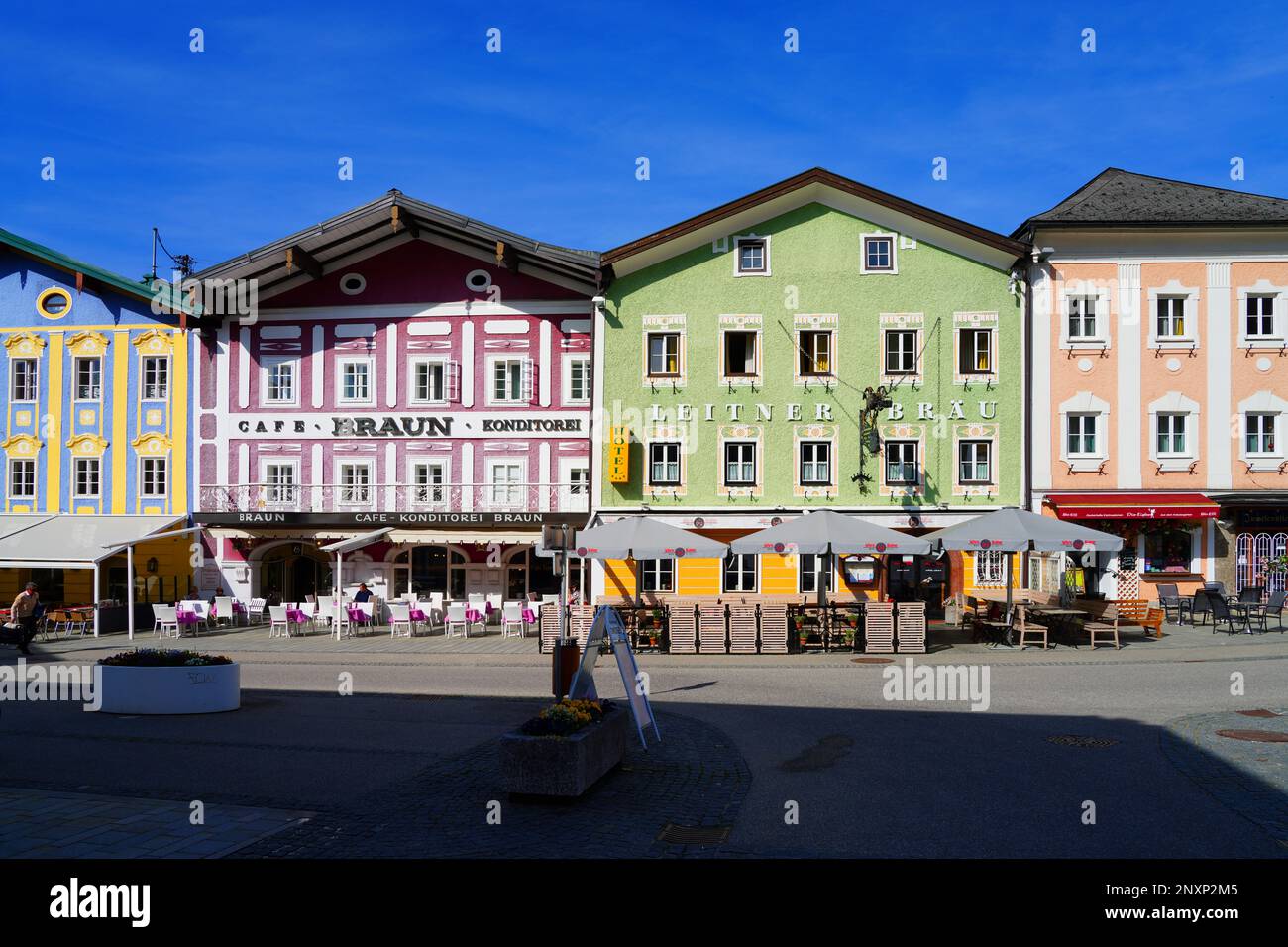 MONDSEE, AUSTRIA – 11 MAY 2022- View of Mondsee, a town the ...