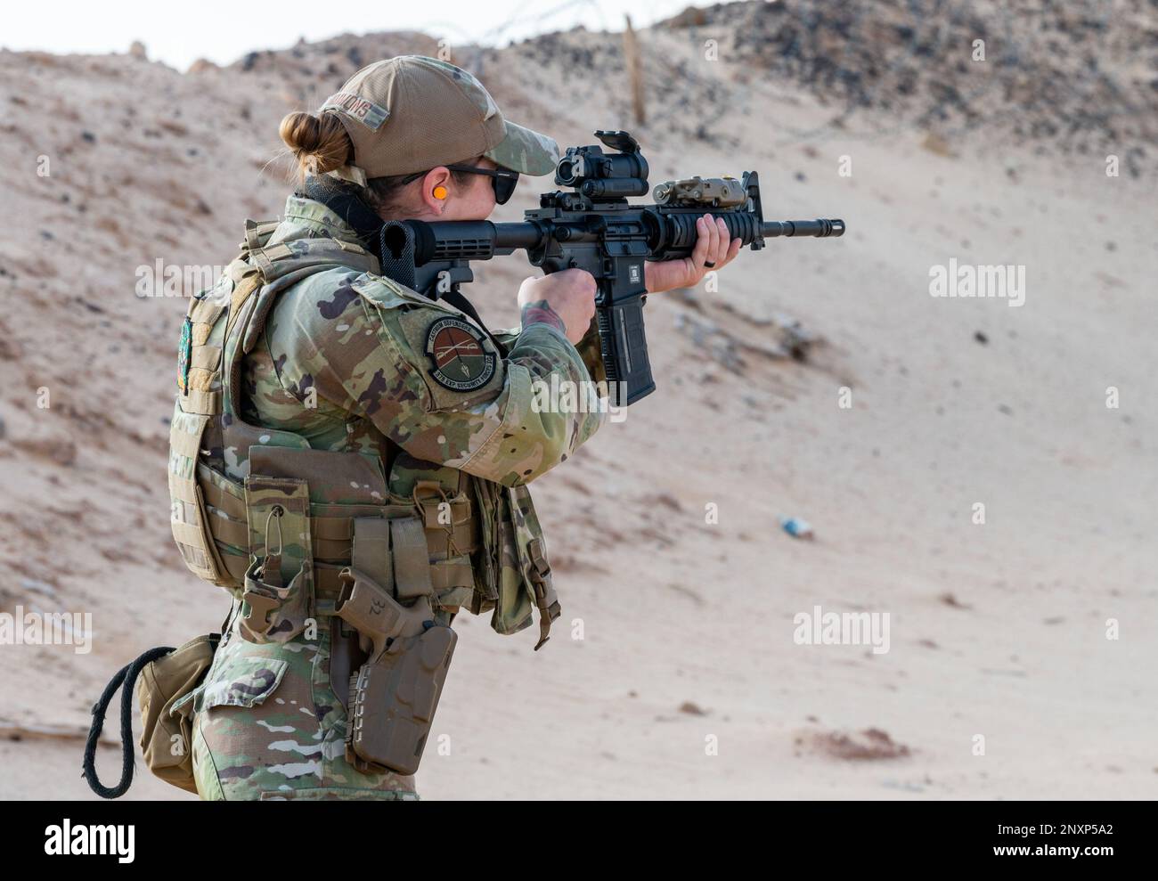 U.S. Air Force Staff Sgt. Leirin Simmons, 378th Expeditionary Security ...