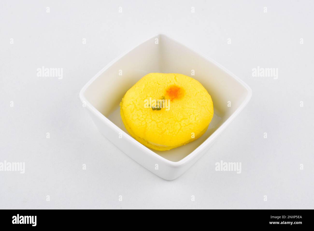 Bangladesh sweet sandesh in bowl isolated on white background Stock ...