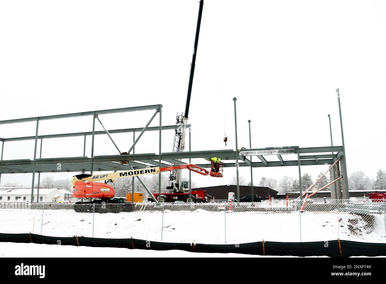 The construction area for a future transient training brigade ...