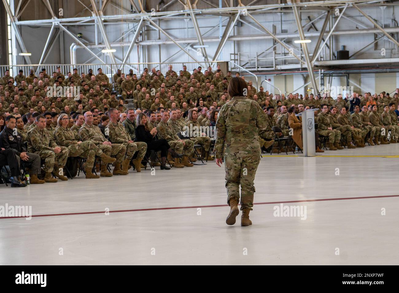 Chief Master Sergeant of the Air Force JoAnne S. Bass prepares to ...