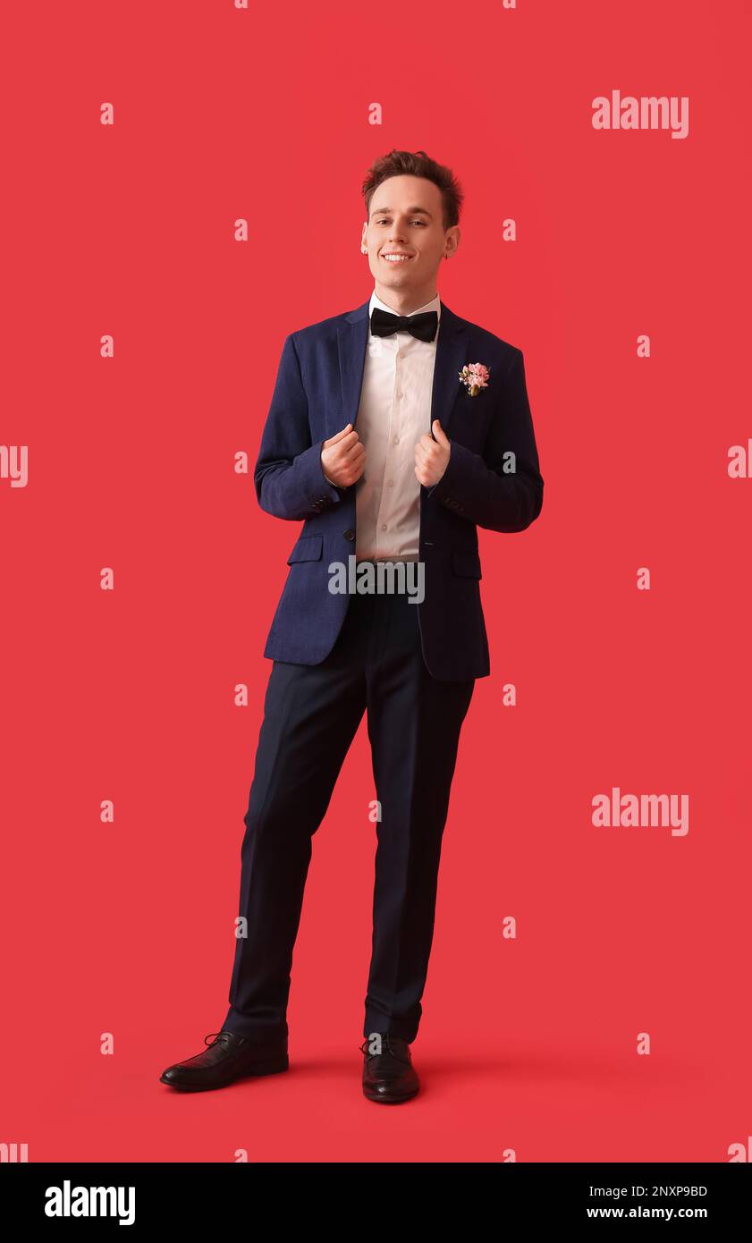 Teenager in prom suit hi-res stock photography and images - Alamy