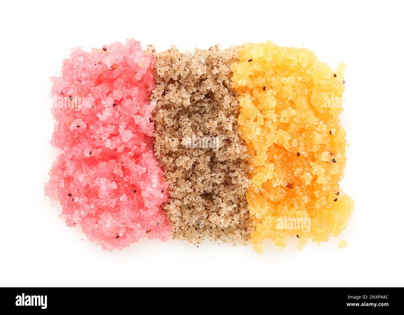 Natural body scrub on white background Stock Photo - Alamy