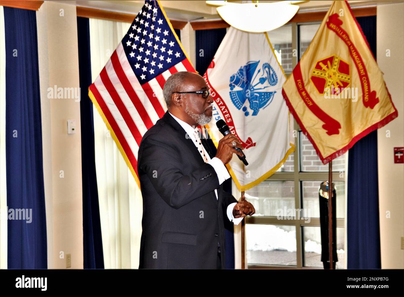 Guest speaker Marcus Gentry gives his presentation about Martin Luther ...