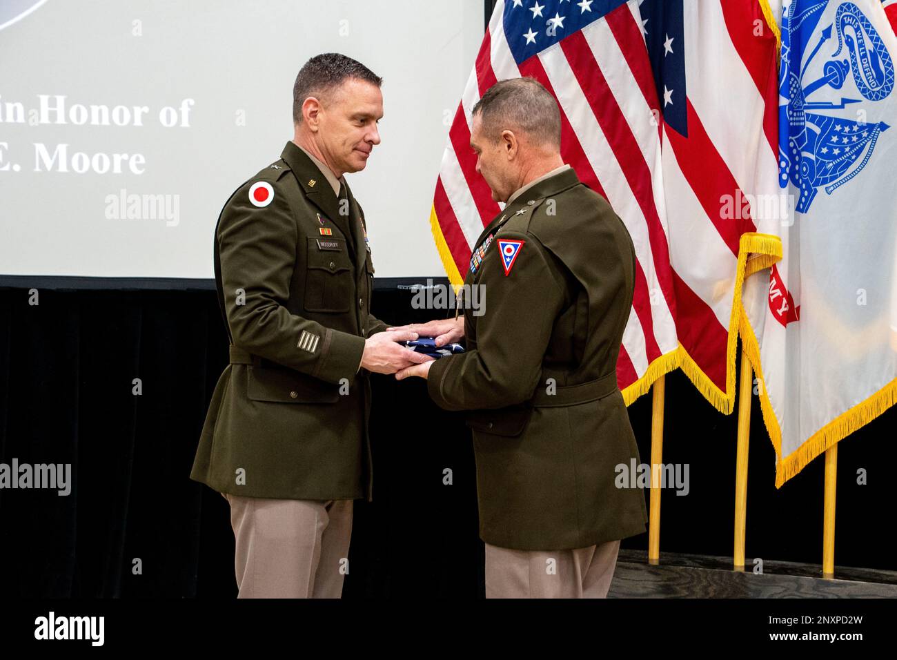 Brig Gen. Matthew S. Woodruff, left, Ohio assistant adjutant general ...