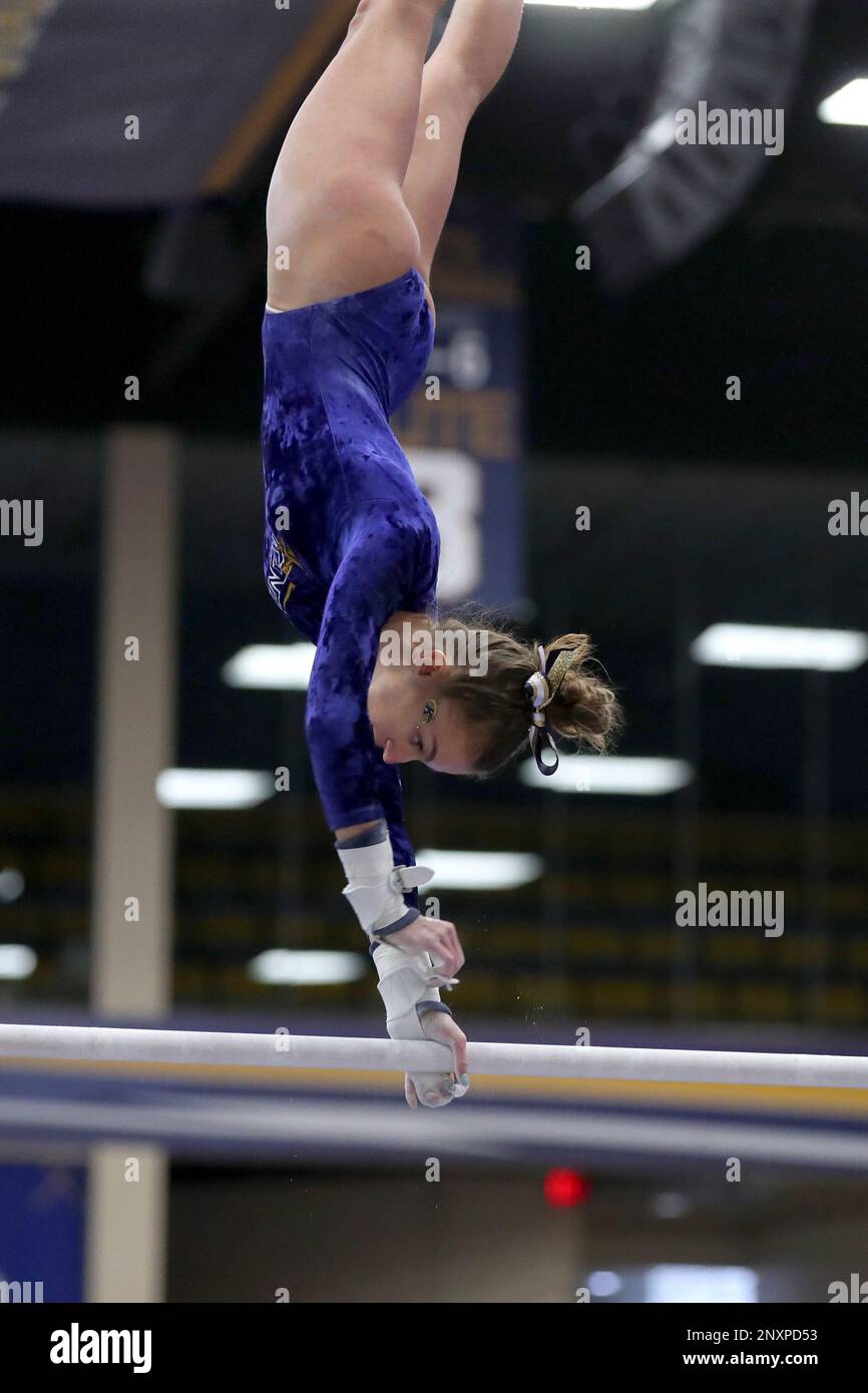 KENT, OH - JANUARY 14: Kent State Golden Flashes Emily Kelly competes ...