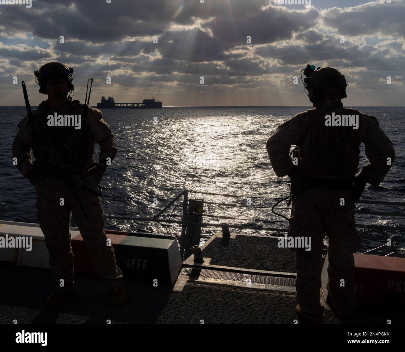 U.S. Marines with maritime raid force, 31st Marine Expeditionary Unit ...