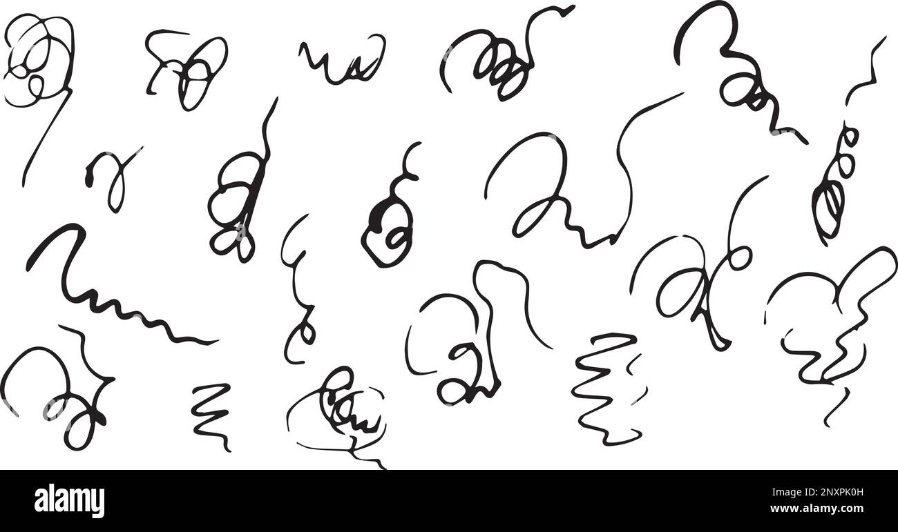 Swooshes and flourish brush stroke vector collection Stock Vector Image ...
