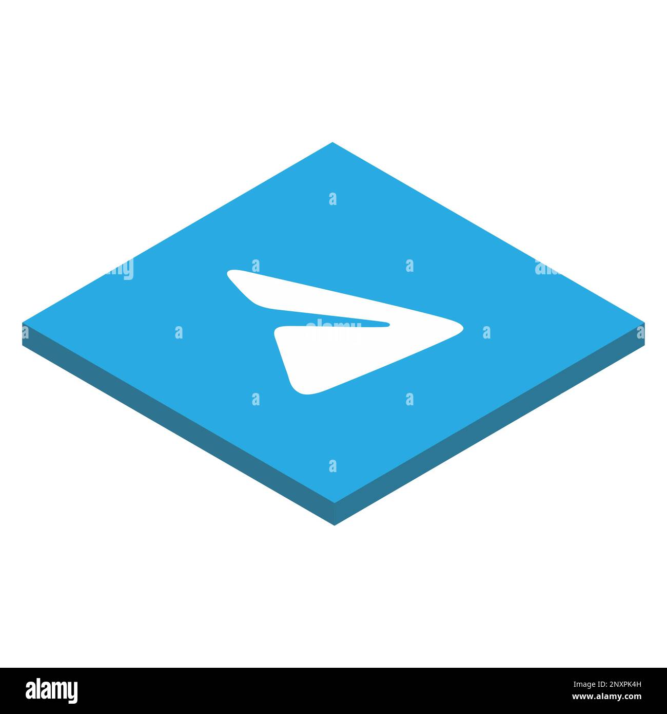Telegram logo 3d hi-res stock photography and images - Alamy