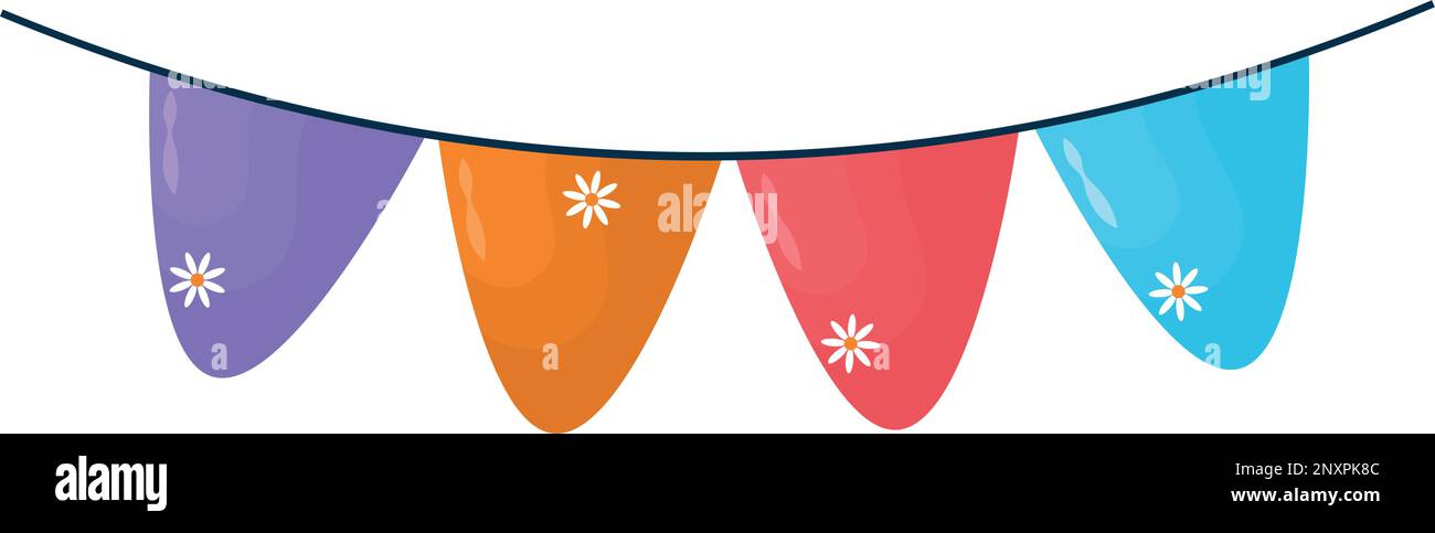 colored pennants design Stock Vector Image & Art - Alamy