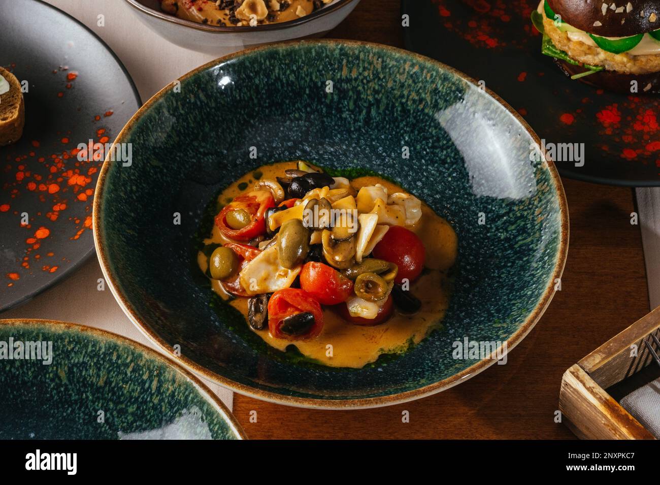 Food in restrain. Restaurant menu Stock Photo - Alamy