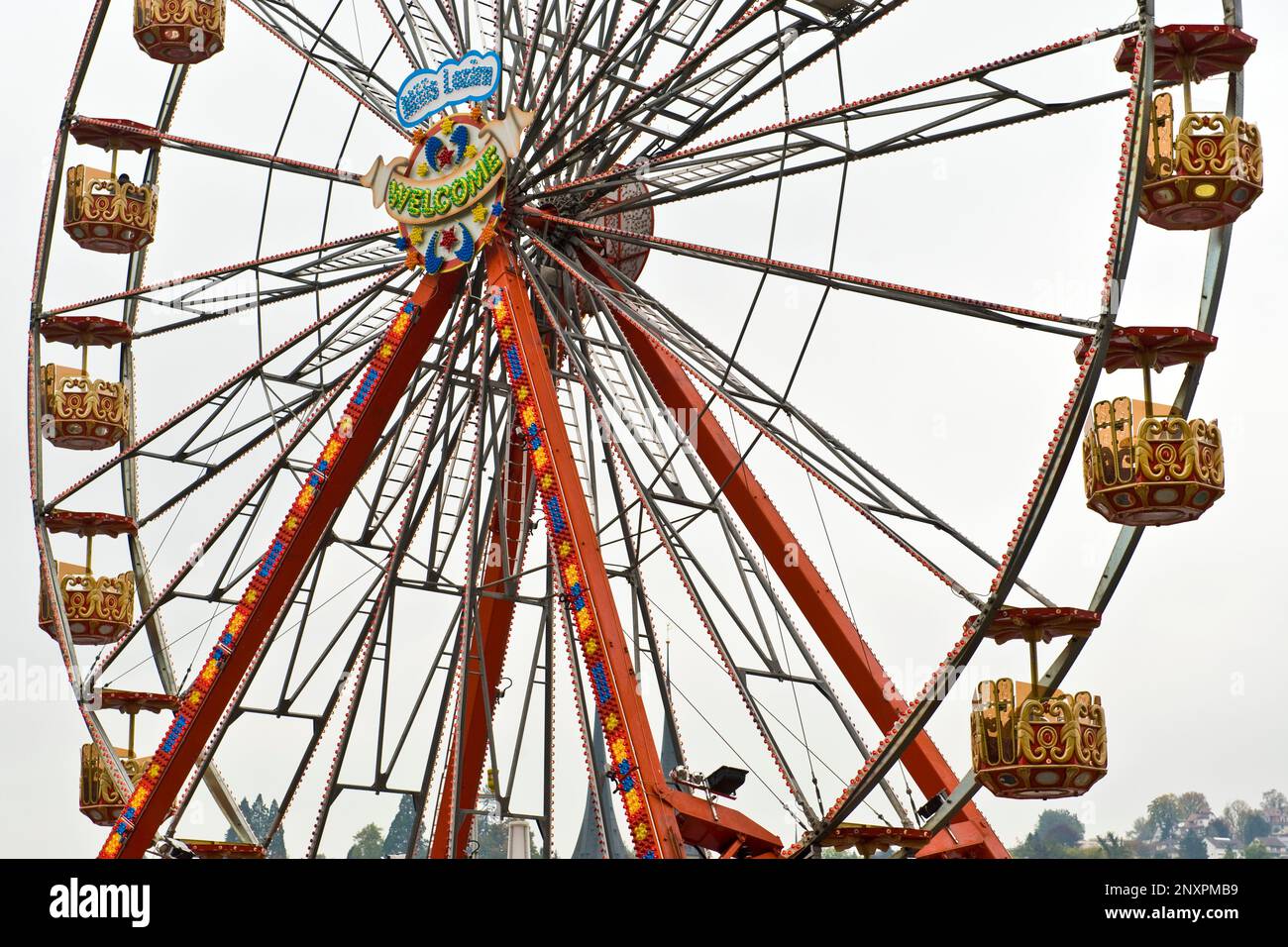 Ferris wheel, Luna park, Lucerne, Switzerland Stock Photo - Alamy
