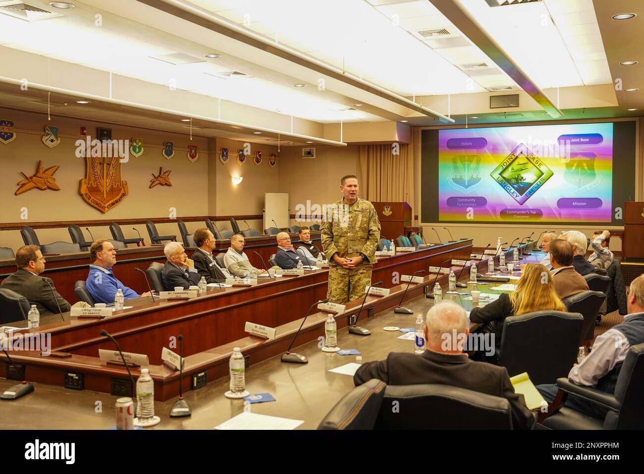 U.S. Air Force Col. Gregory Beaulieu, 633rd Air Base Wing, commander ...
