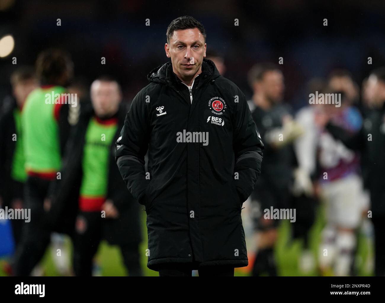 Fleetwood Town manager Scott Brown after the Emirates FA Cup fifth ...