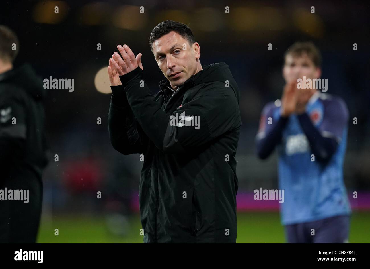 Fleetwood Town manager Scott Brown after the Emirates FA Cup fifth ...
