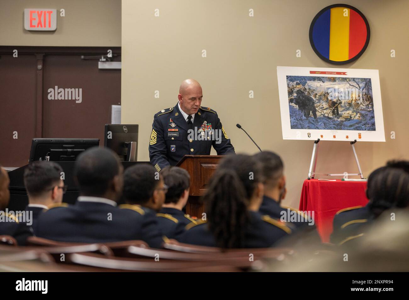 Command Sgt. Maj David Cutshall, 18th Field Artillery Brigade SGM ...