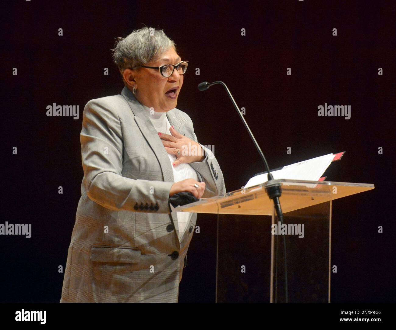 Rev. Sharon Risher speaks to students about forgiveness, race and ...