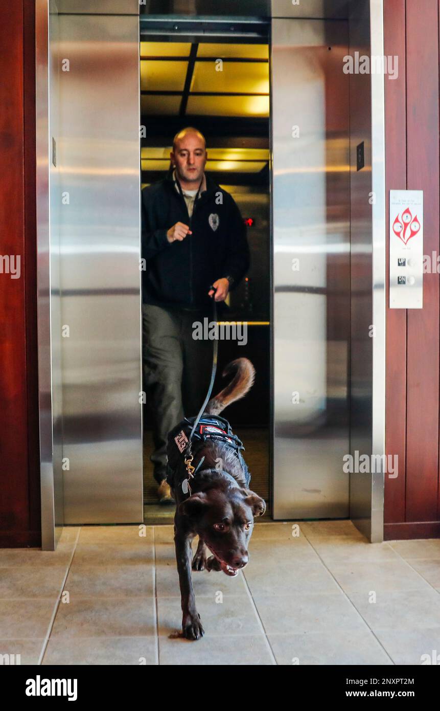 In this Jan. 6, 2018 photo, Indiana University Police Officer Ryan ...