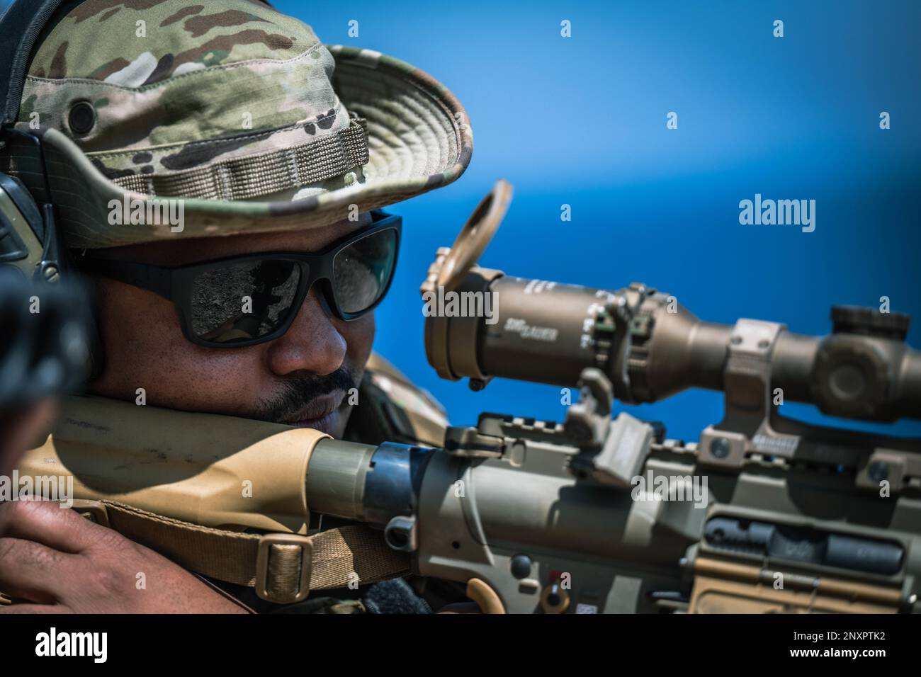 U.S. Army Staff Sgt. Ariel Mejia, weapon squad leader with Task Force ...