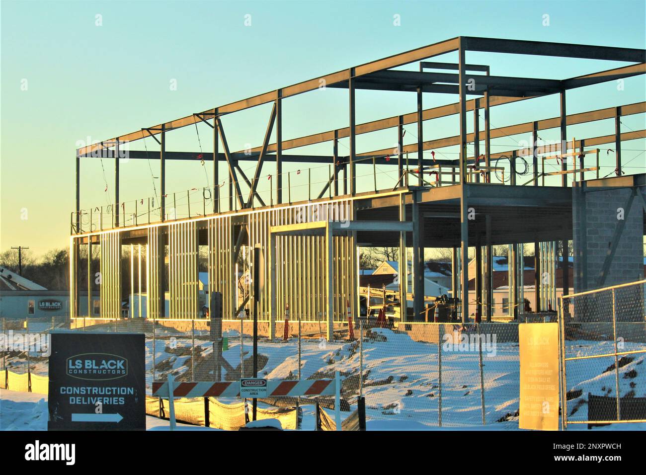 The construction area for a future transient training brigade ...