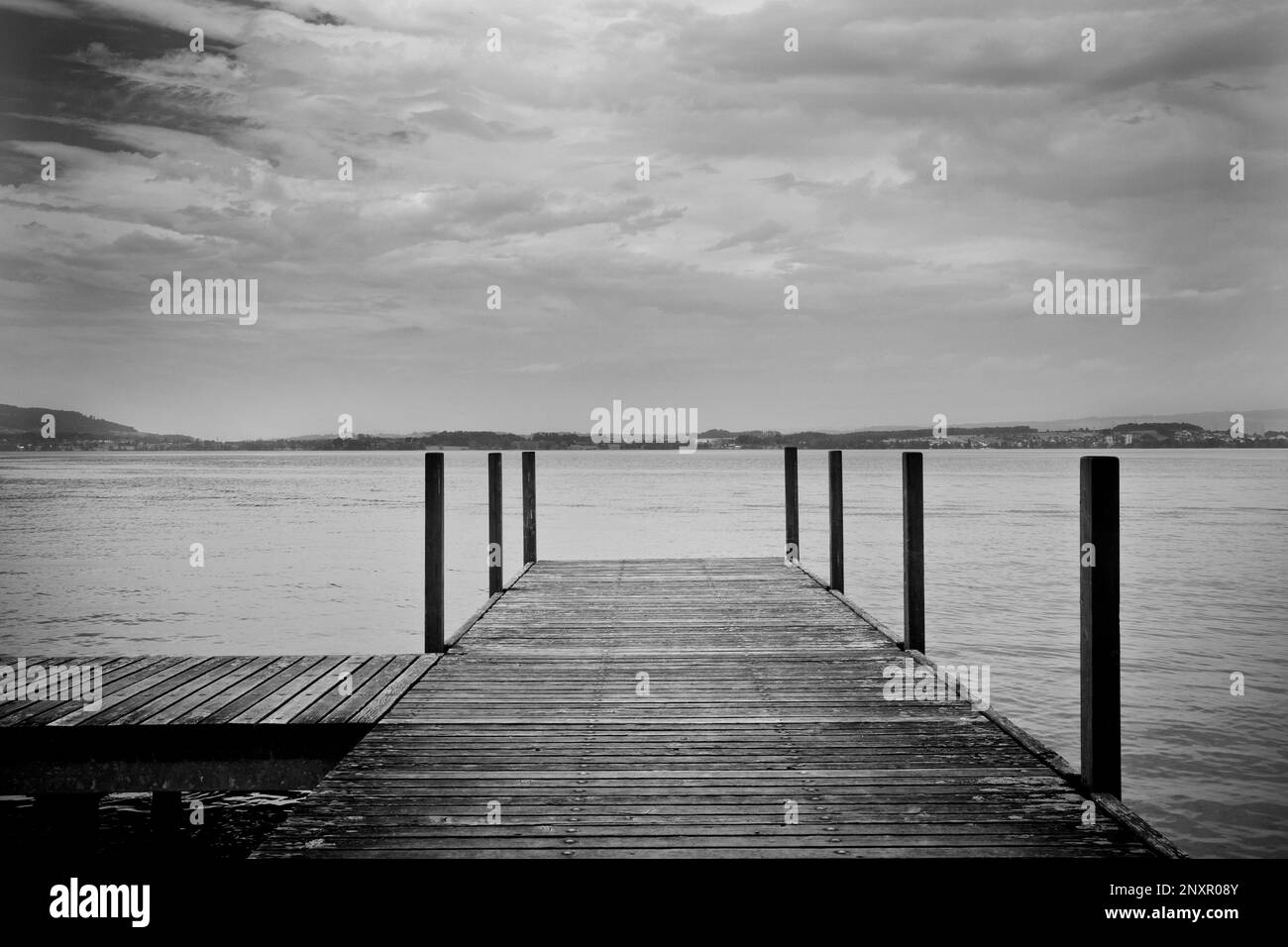 Switzerland, Canton Zug, Zug, Zug lake, pier Stock Photo - Alamy