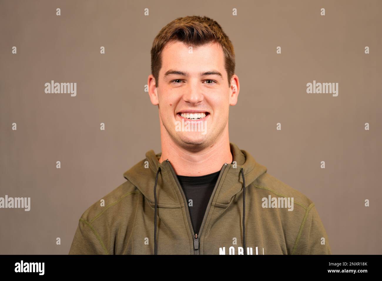 Stanford quarterback Tanner McKee poses for a portrait at the NFL ...