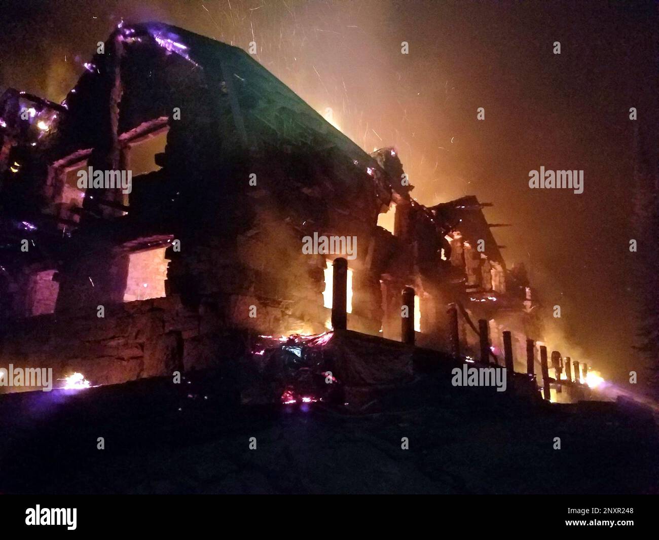 FILE- This Aug. 31, 2017, file image from video provided by the Hutton ...