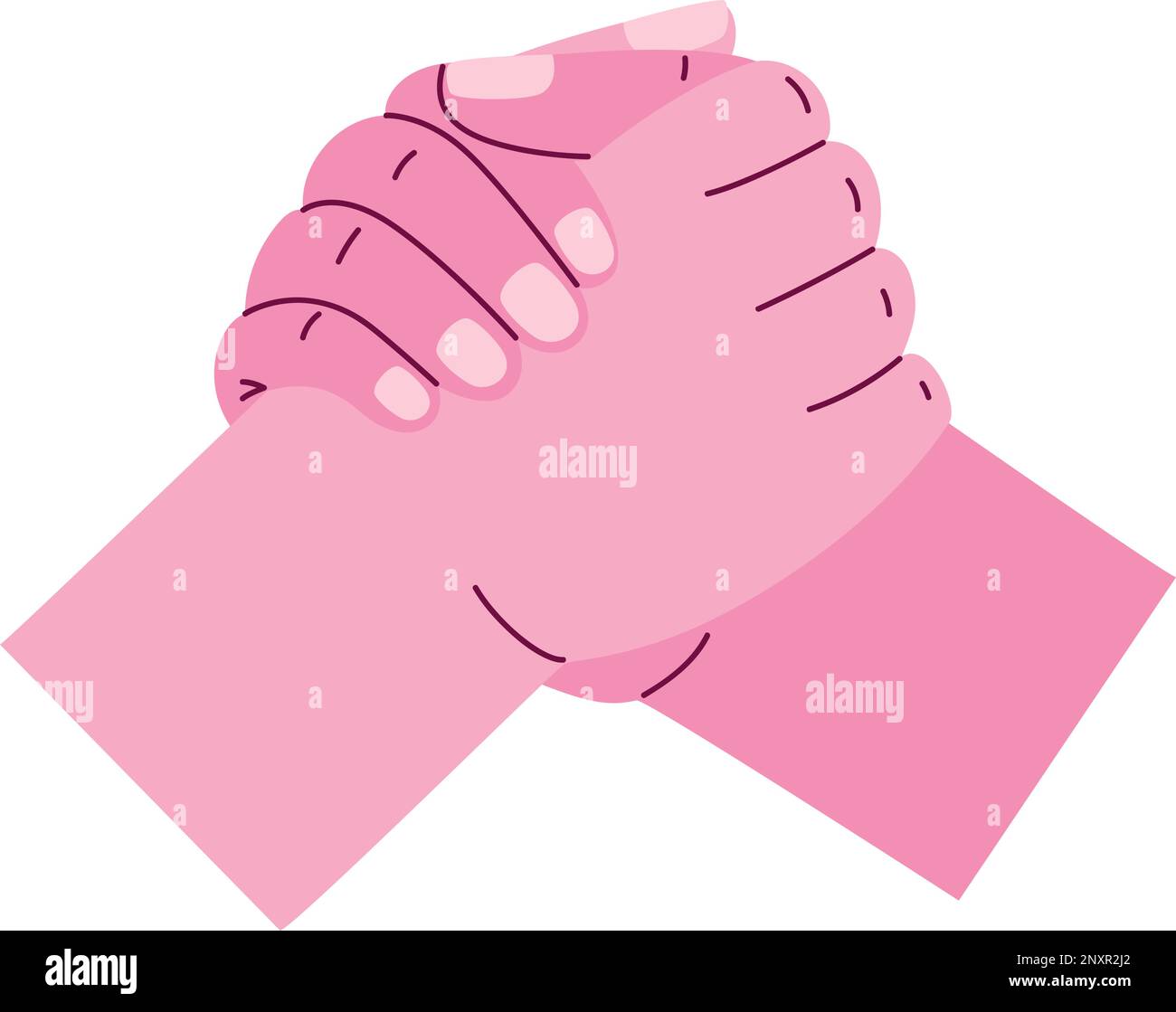 pink hands illustration Stock Vector Image & Art - Alamy