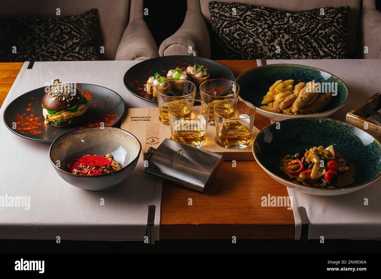 Food in restrain. Restaurant menu Stock Photo - Alamy