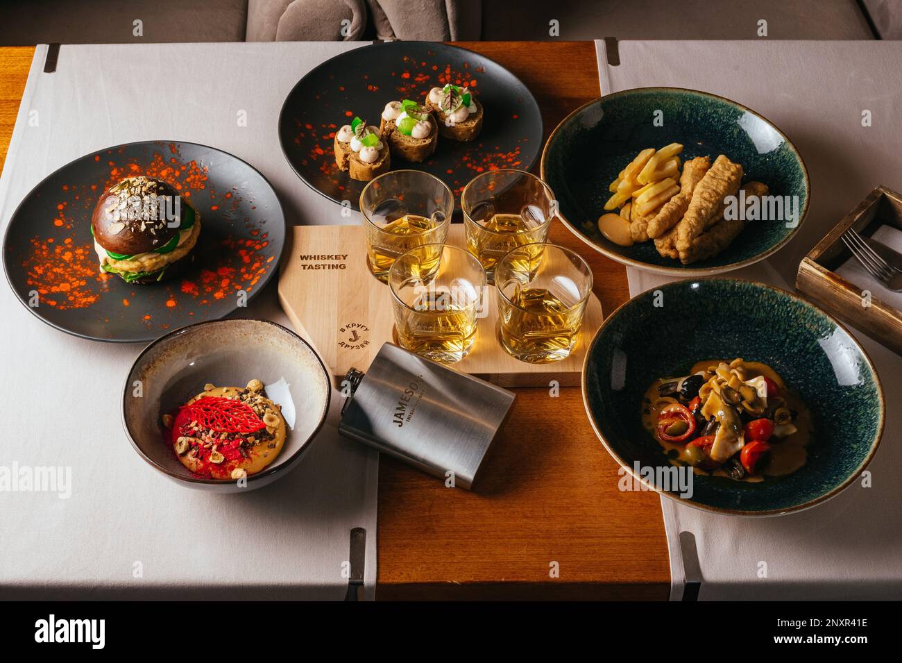 Food in restrain. Restaurant menu Stock Photo - Alamy