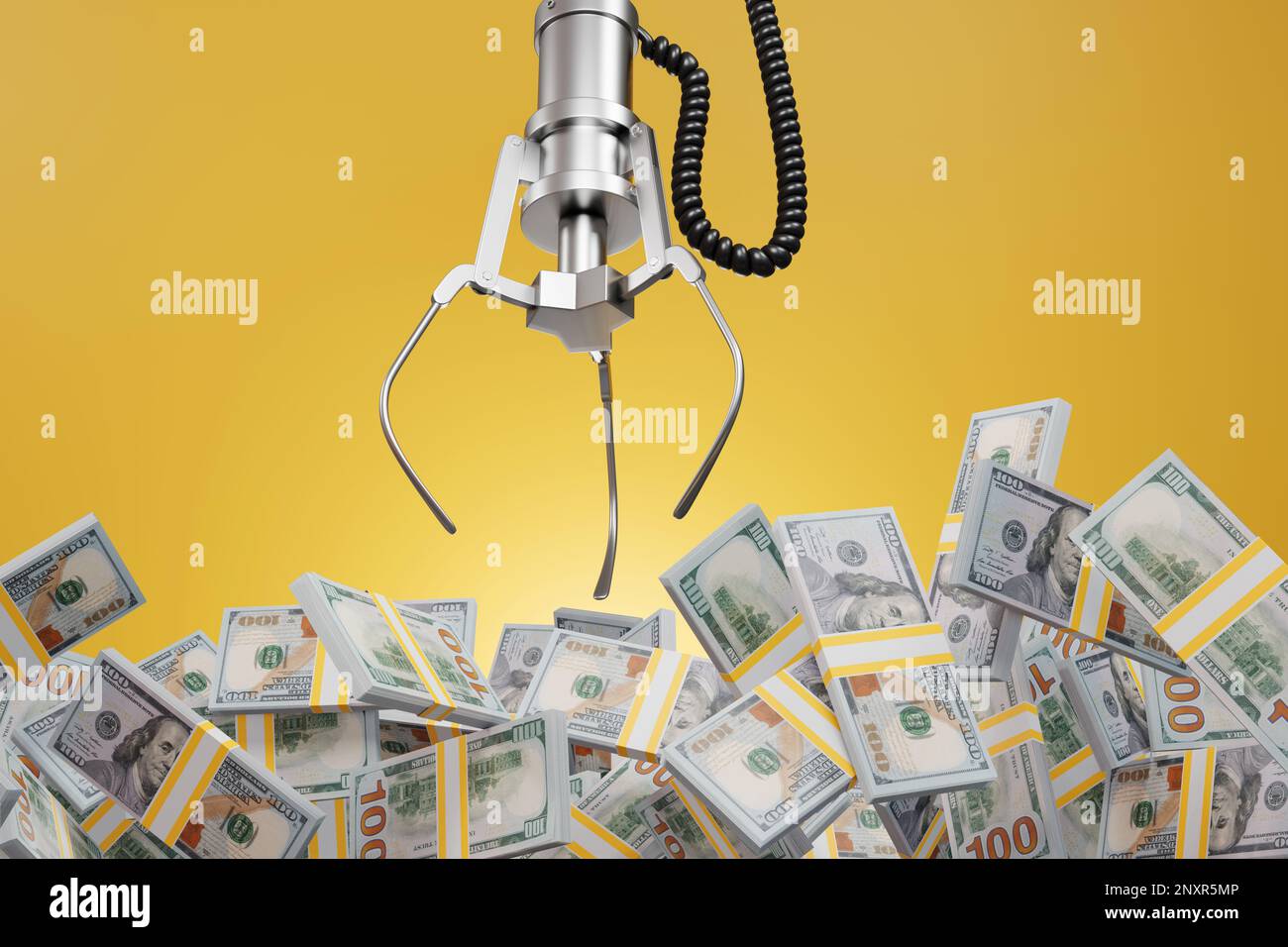 Stacks of 100 dollar bills hi-res stock photography and images - Alamy