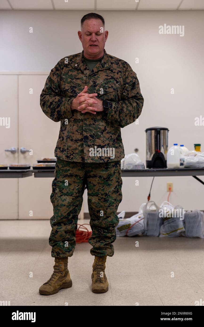 U.S. Navy Cmdr. Gary Heatherly, chaplain, Headquarters and Headquarters ...