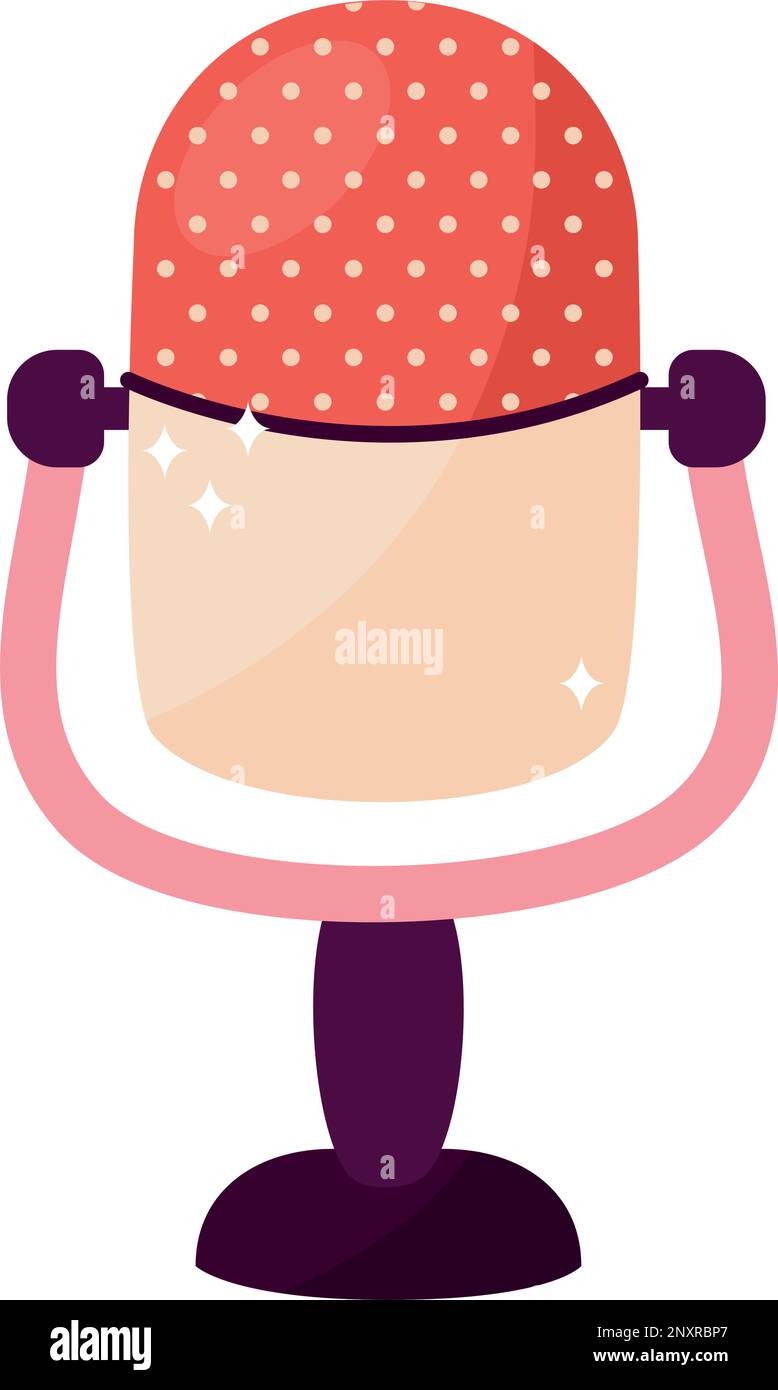 pink microphone illustration Stock Vector Image & Art - Alamy