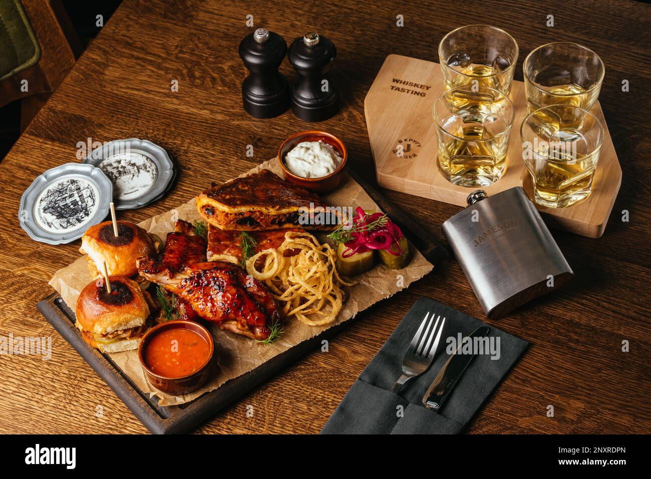 Food in restrain. Restaurant menu Stock Photo - Alamy