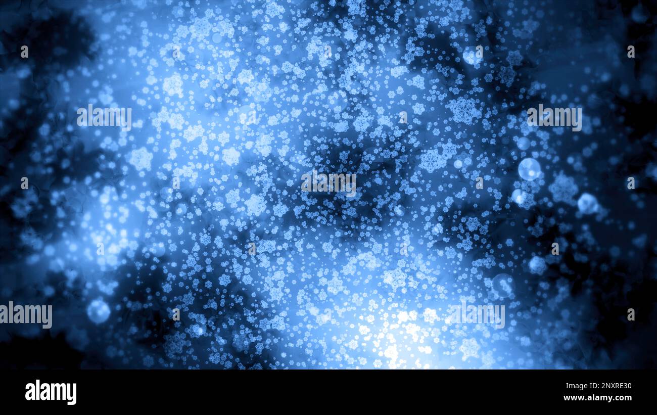 Dynamic blue animation glowing particles hi-res stock photography and ...