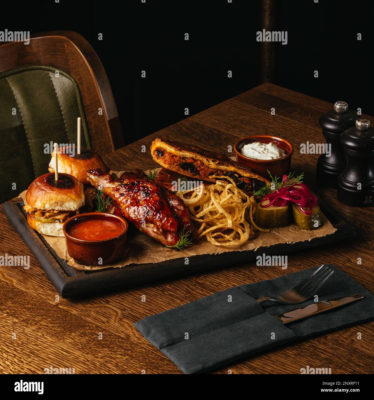 Food in restrain. Restaurant menu Stock Photo - Alamy