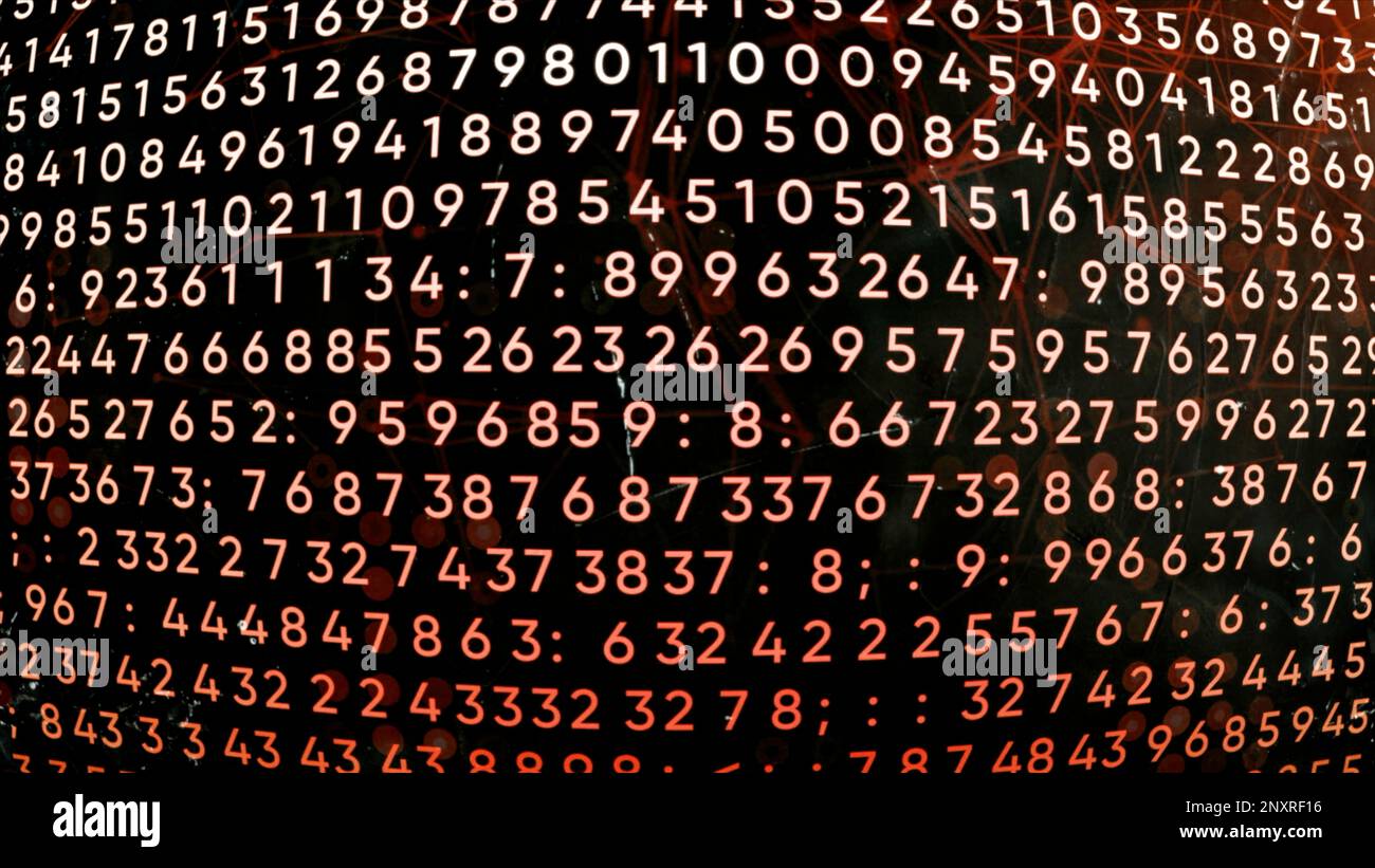 Programming On A Black Background With Red Illumination Motion Dark Background In Animation