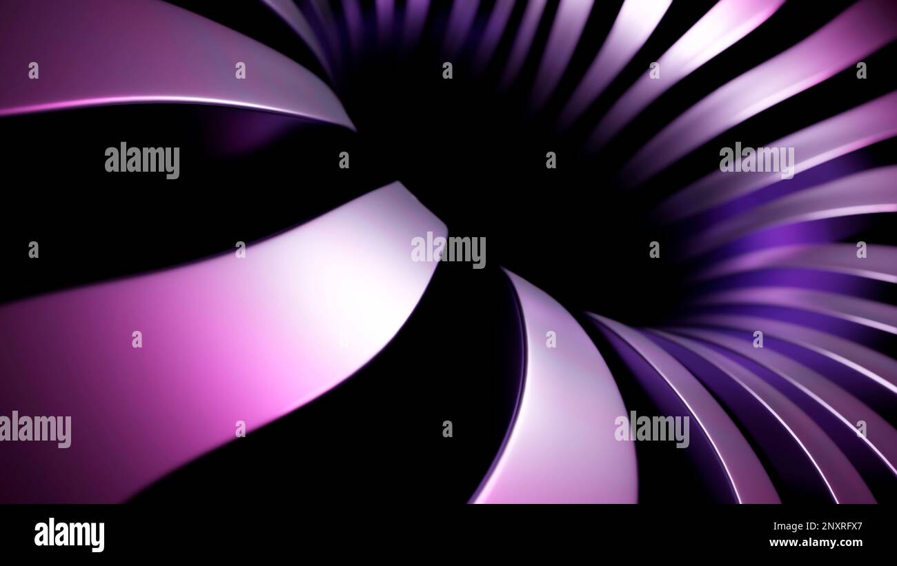 Black background. Design. Orange rays creating a circle in the ...